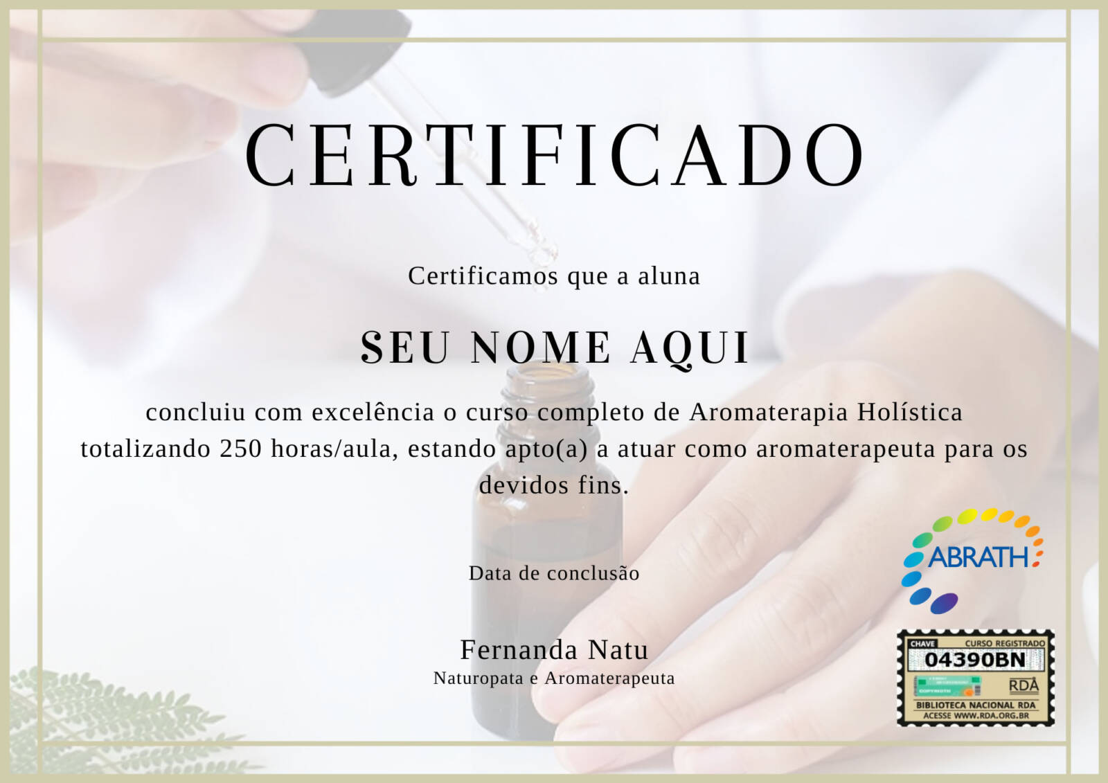 Curso de Aromaterapia Online - Instituto Naturale